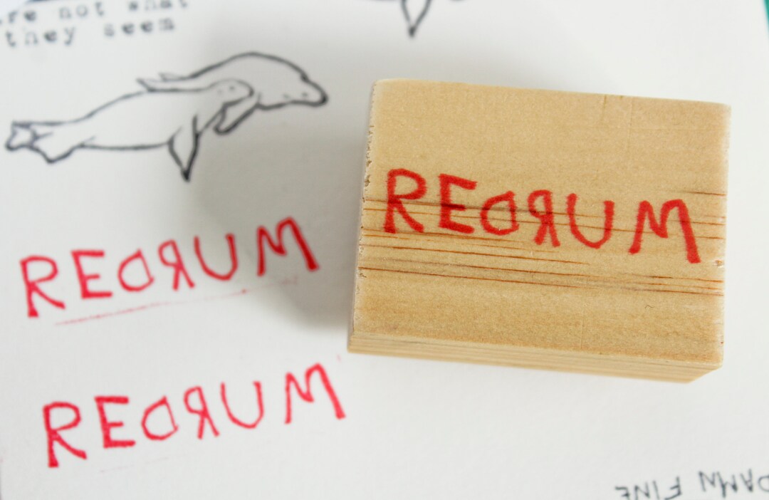 REDRUM Rubber Stamp, the Shining Artwork, Redrum Gifts, Stanley Kubrick ...