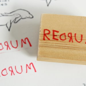 REDRUM Rubber Stamp, the Shining Artwork, Redrum Gifts, Stanley Kubrick ...