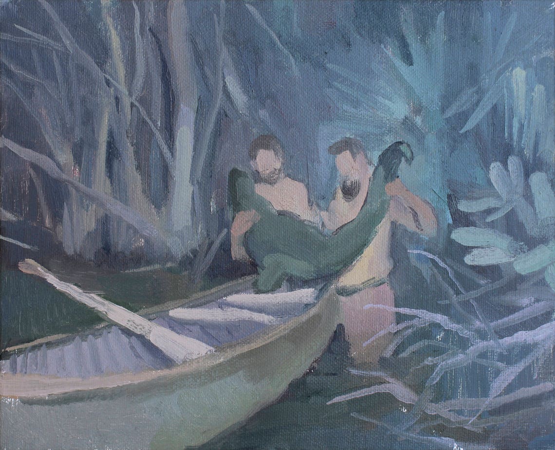 Swamp Nocturne Painting / Gallery Wall Prints - Etsy