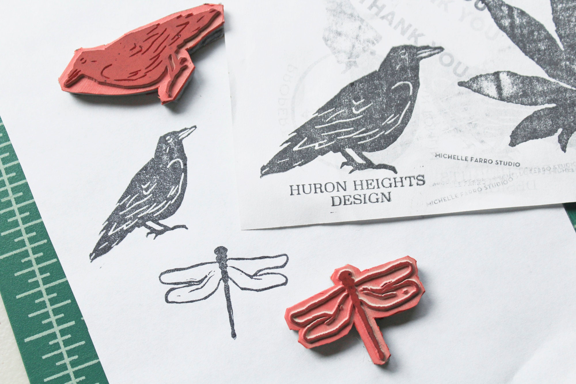 Raven Stamp / Personalized Stamp / Raven Gifts - Etsy