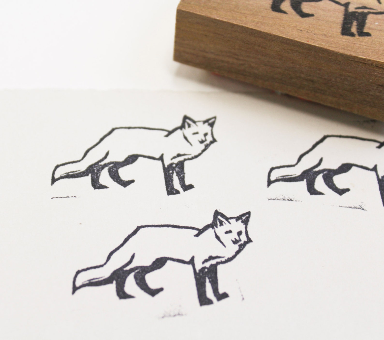 Fox Rubber Stamp, Personalized for Address Stamp, Ex Libris or Business ...