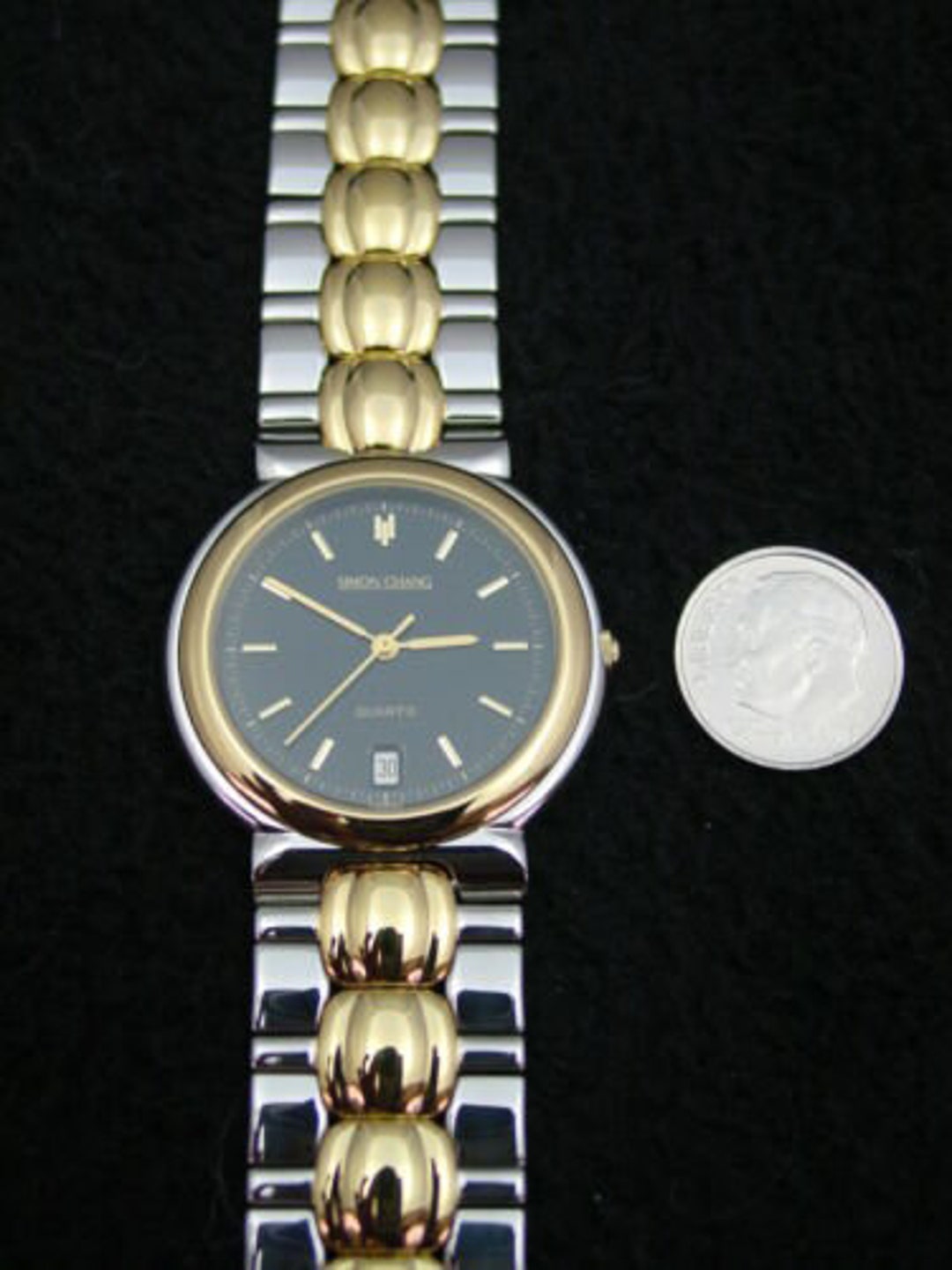 Wristwatch, Men's, Simon Chang, Stainless Steel Real Gold Plate France ...