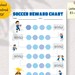 Soccer Reward Chart, Sticker Chart, Toddler, Preschool, Behavior Chart ...