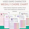 Video Game Reward Chart, Sticker Chart, Toddler, Preschool, Behavior ...