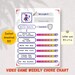 Video Game Daily Chore Chart, Sticker Chart, Toddler, Preschool ...