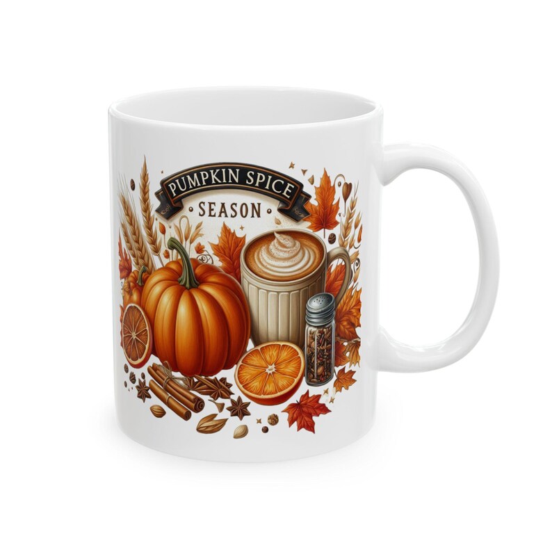 Pumpkin Spice Season Mug: Autumn Coffee Cup, Fall Harvest Gift - Etsy