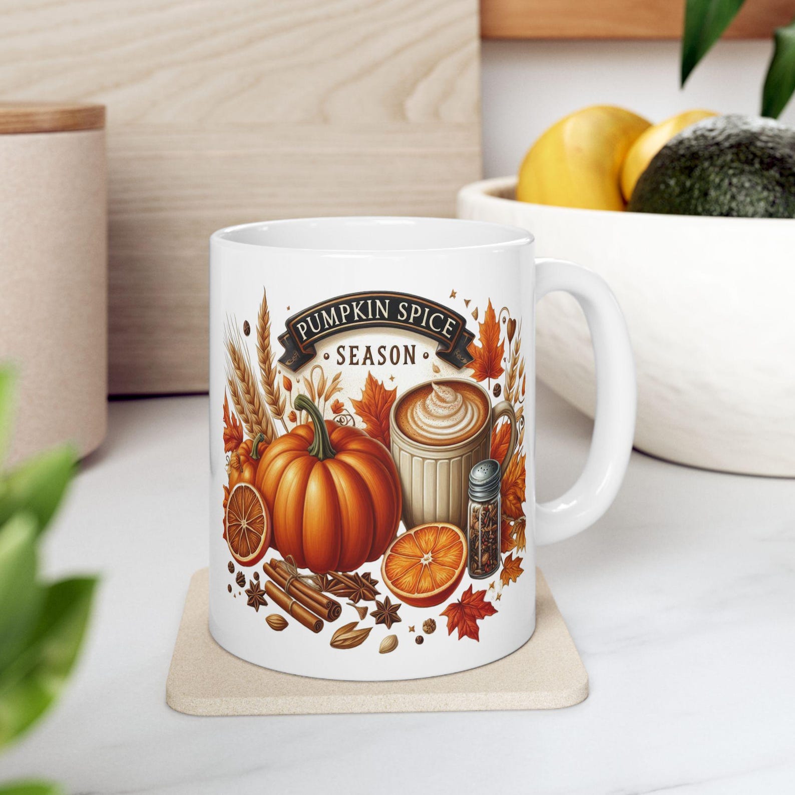 Pumpkin Spice Season Mug: Autumn Coffee Cup, Fall Harvest Gift - Etsy