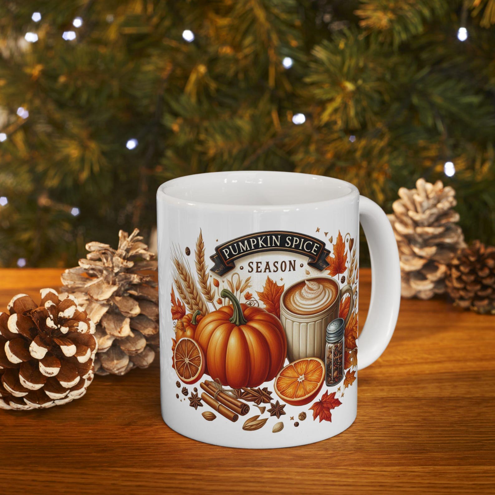 Pumpkin Spice Season Mug: Autumn Coffee Cup, Fall Harvest Gift - Etsy