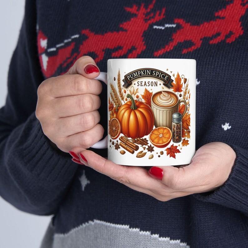 Pumpkin Spice Season Mug: Autumn Coffee Cup, Fall Harvest Gift - Etsy