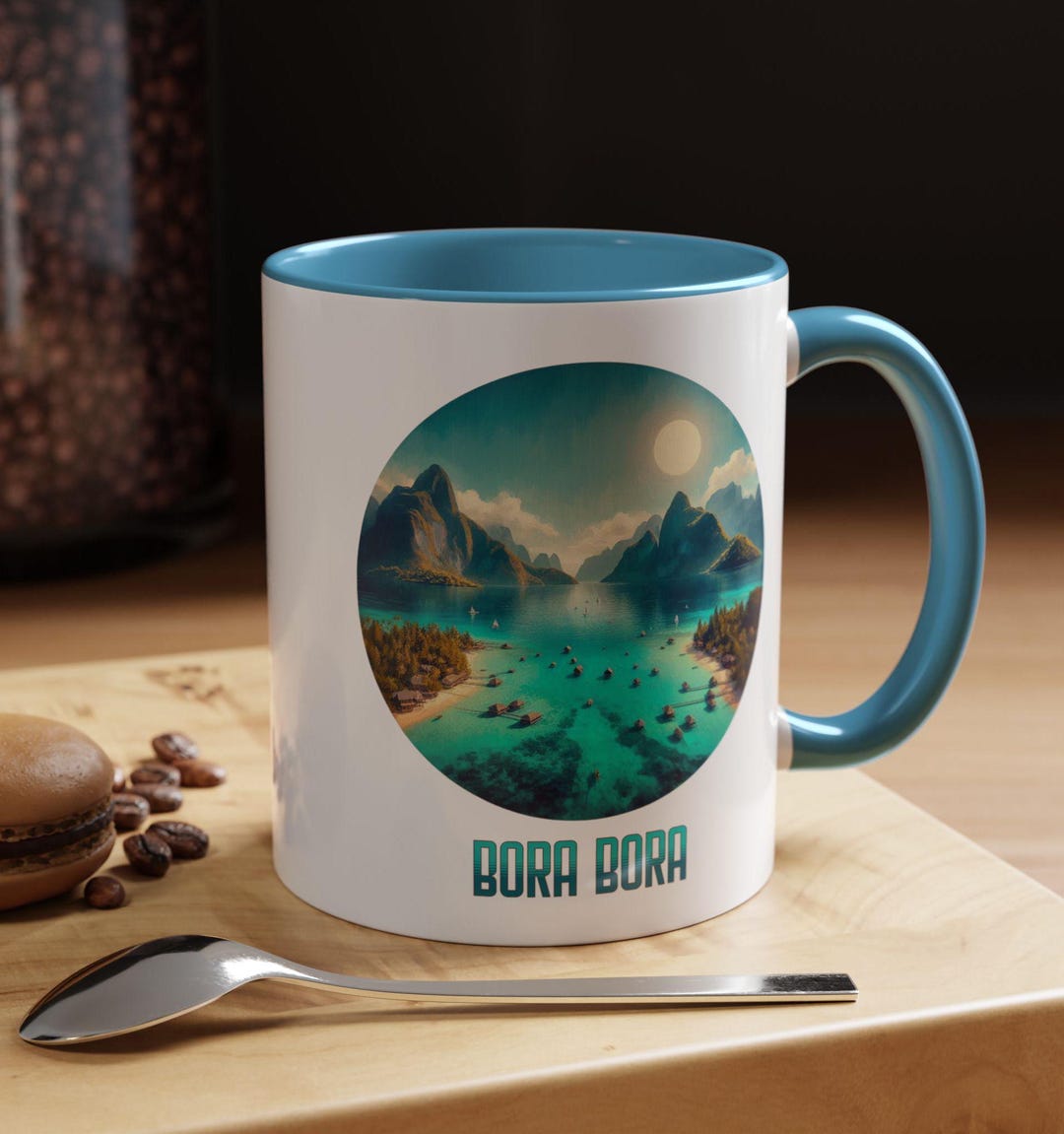 Bora Bora Mug: Scenic Island View, Travel Gift (11oz) - Etsy