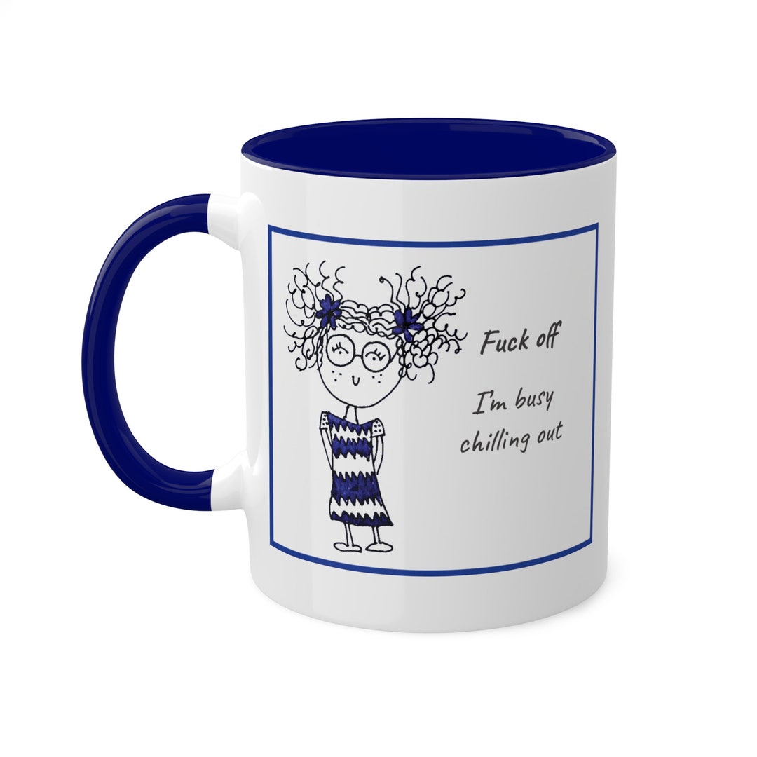 Colorful Mug - Chilling Out - Etsy