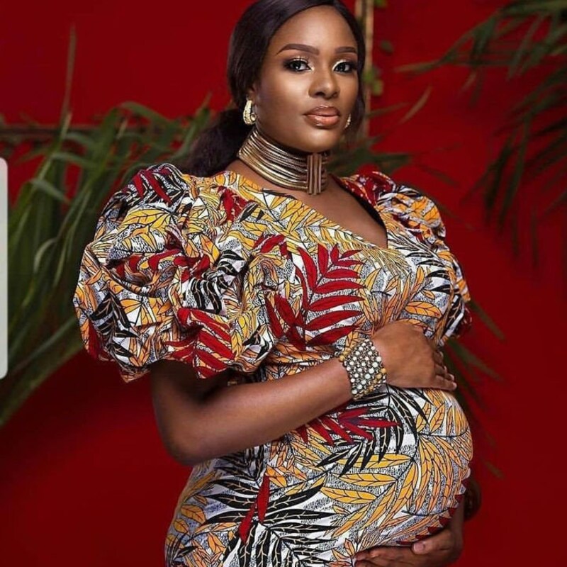 African Maternity Dress - Etsy