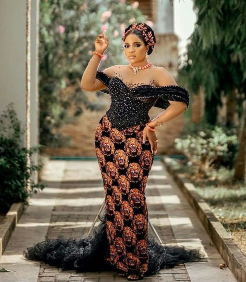 Isiagu Wedding Dress, Igbo Bridal Dress, African Couples Outfit ...