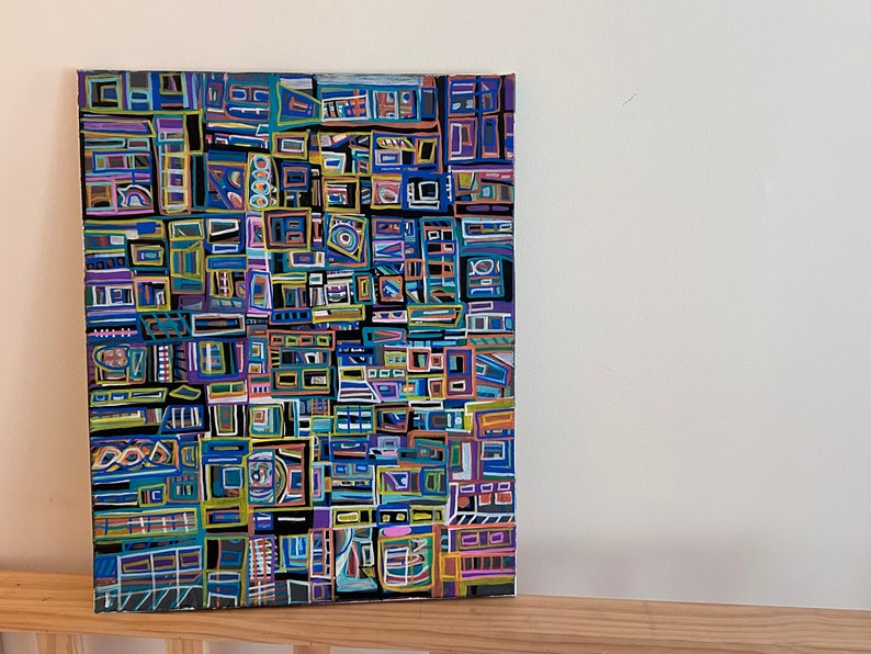 The Retina Show by Jillian Rose Acrylic on Canvas Multicolor Abstract ...