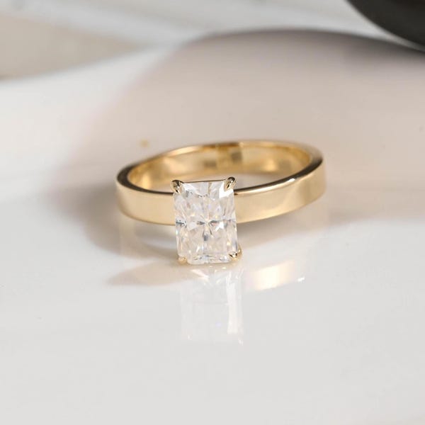 3mm Radiant Cut Ring - Etsy