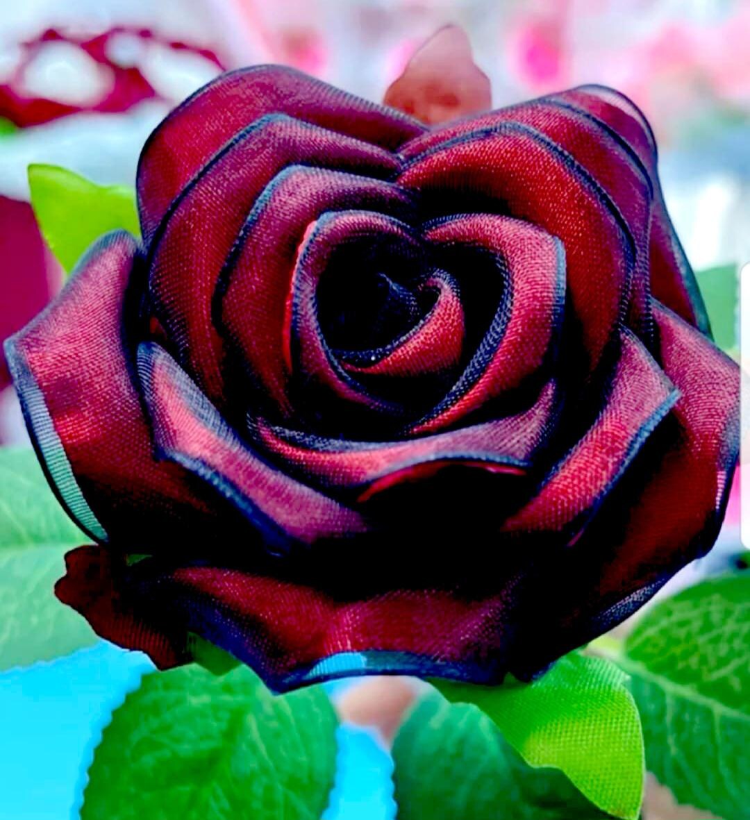 Handmade Satin Ribbon Rose Bouquet, Wedding Gift - Etsy