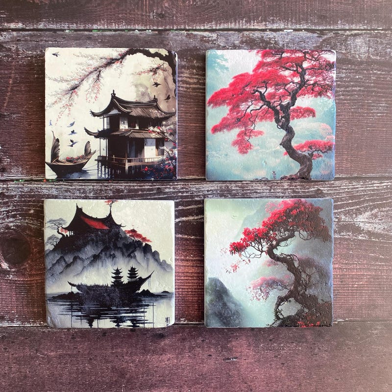 Japanese Coasters - Etsy