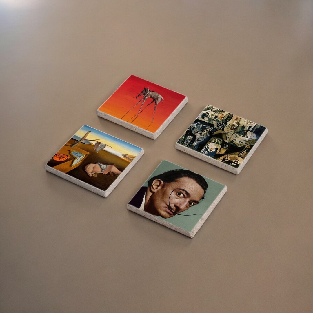 Salvador Dali Stone Coasters, Salvador Dali Printed Coasters, the ...