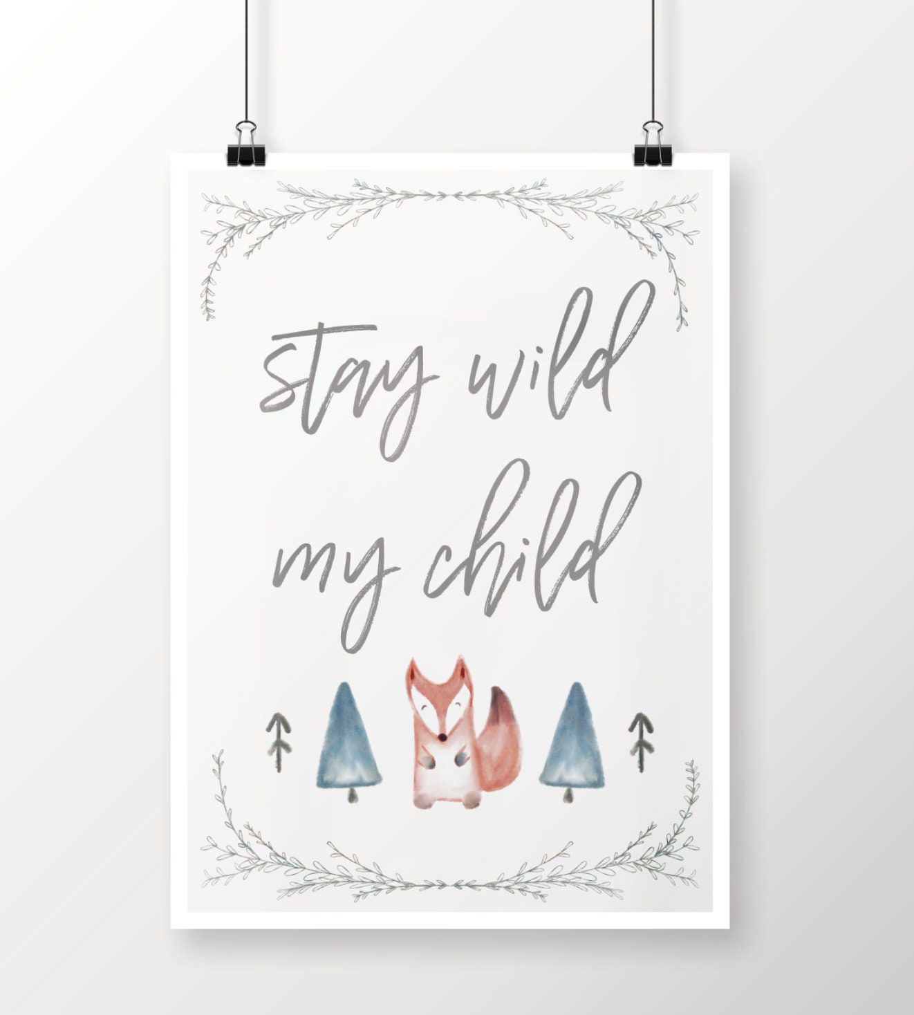 WATERCOLOR WOODLAND ANIMALS Clipart Commercial Use Watercolor - Etsy