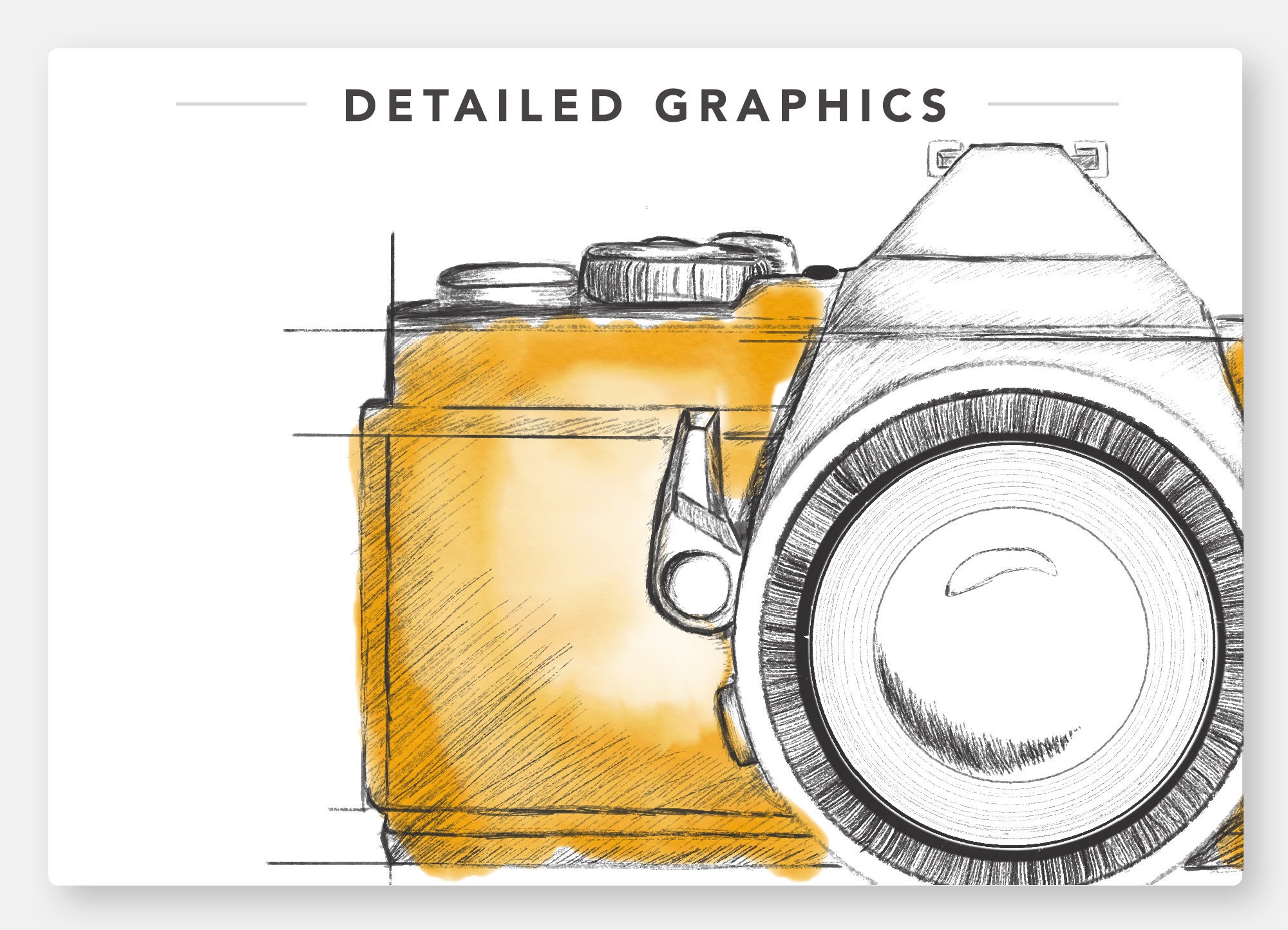 WATERCOLOR CAMERA CLIPART Branding Kit, Commercial Use, Sketched ...