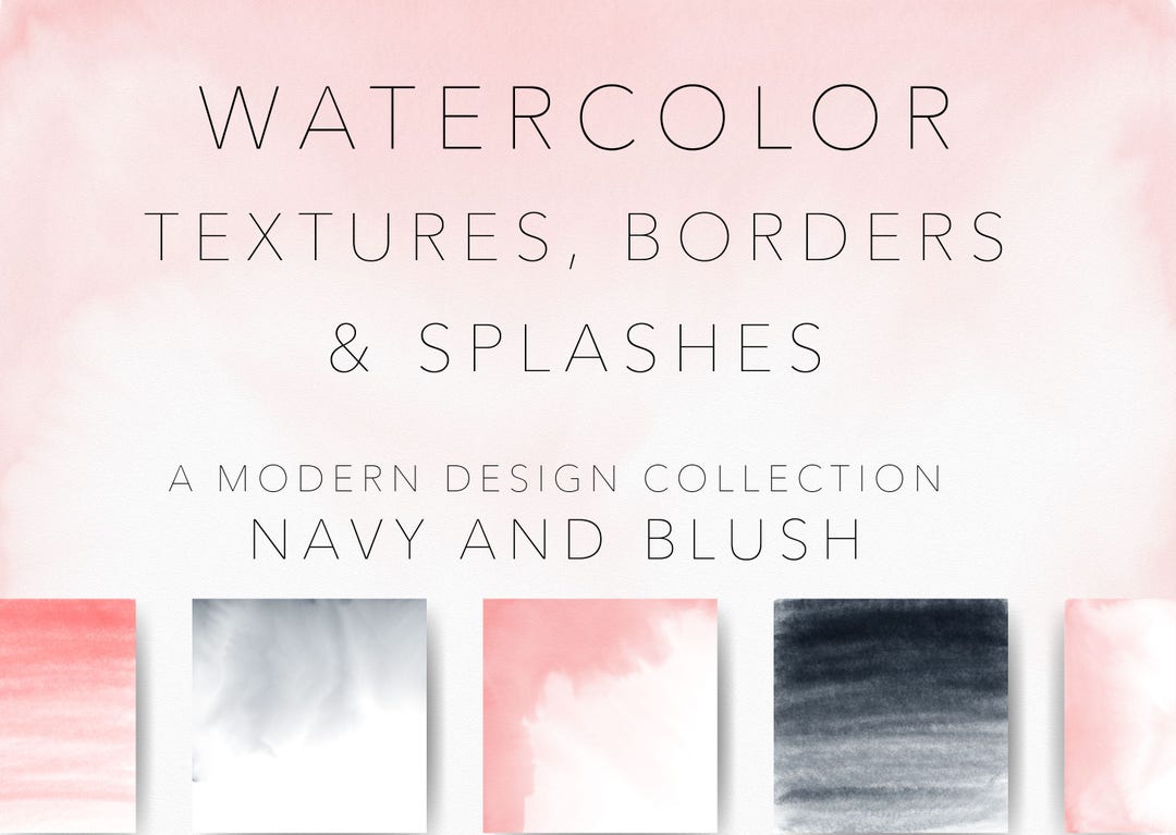 WATERCOLOR BORDER CLIPART, Graphic Download, Commercial Use, Spring ...