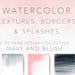 WATERCOLOR BORDER CLIPART, Graphic Download, Commercial Use, Spring ...