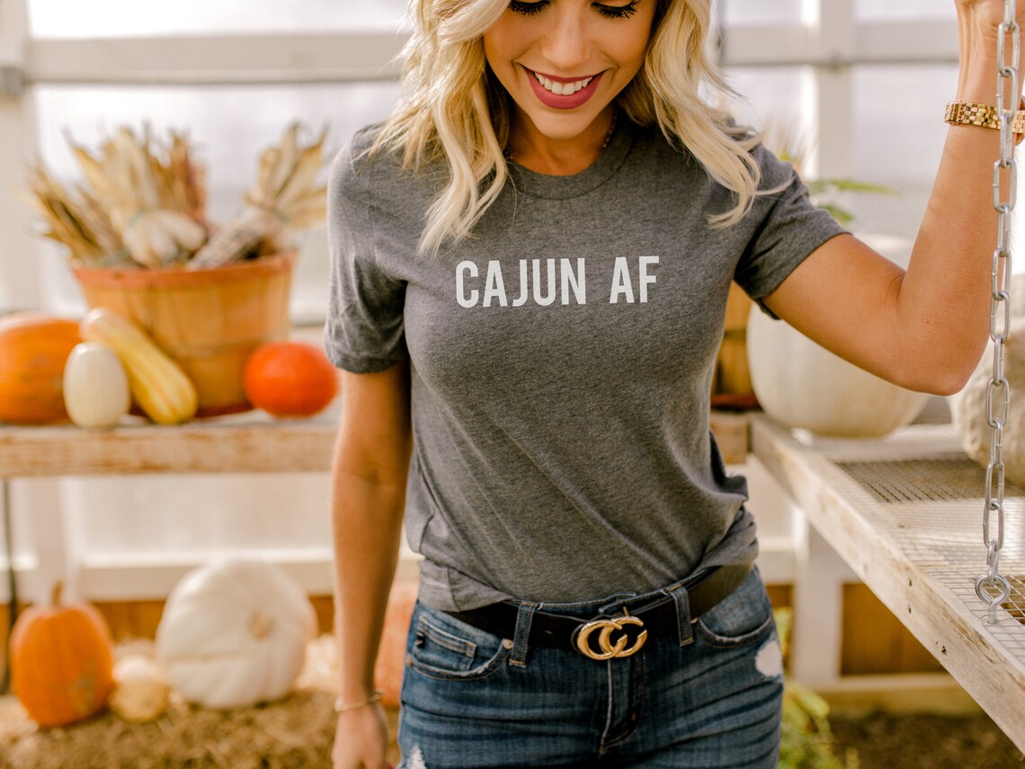 Proud Cajun AF Tshirt Great Gift for Cajuns Cajun Tshirt - Etsy