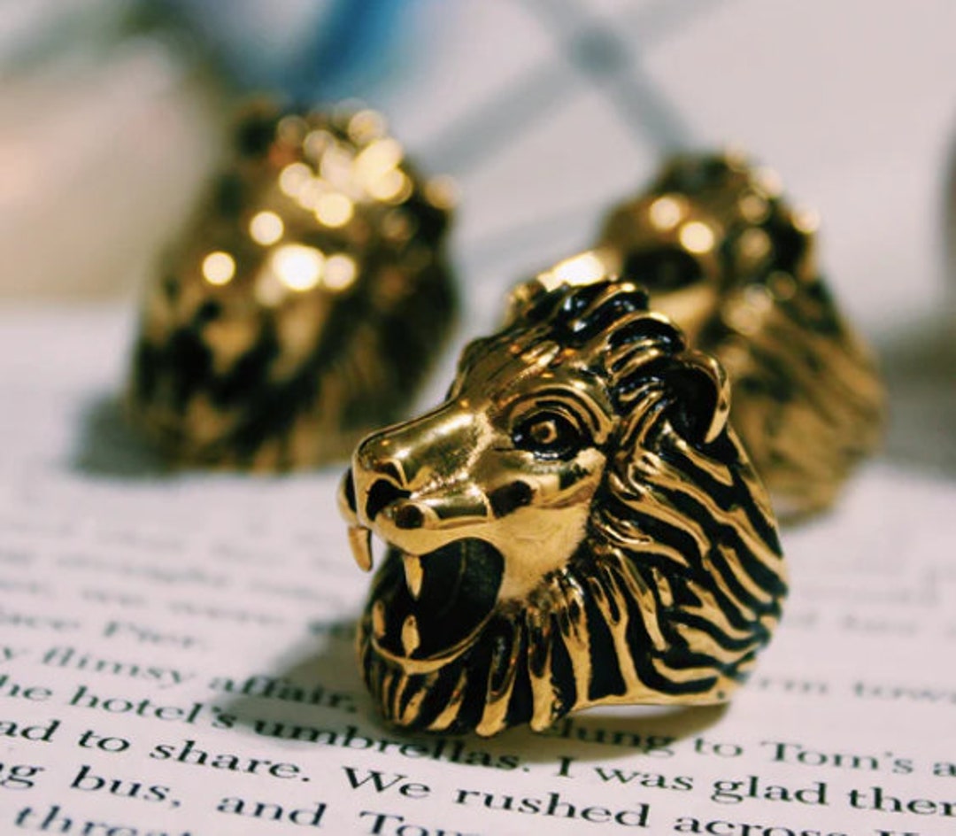 Lion Ring - Etsy
