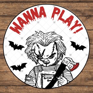 Horror Characters Door Sign SVG, Halloween Home Decor Svg, Welcome Sign ...