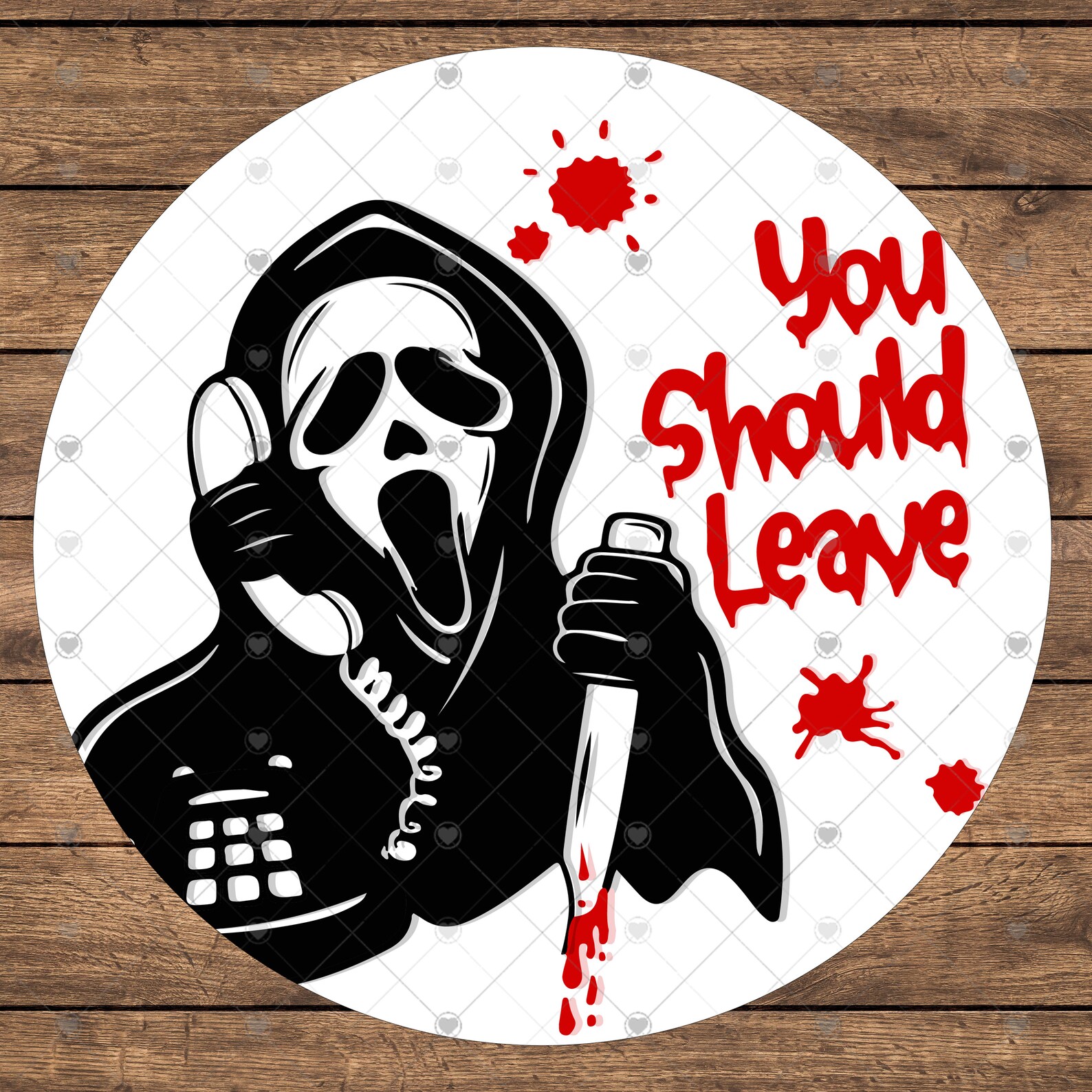 Horror Characters Door Sign SVG, Halloween Home Decor Svg, Welcome Sign ...