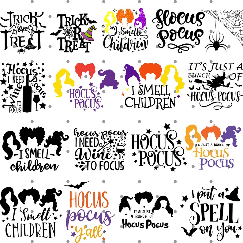 Hocus Pocus SVG Bundle, Sanderson Sisters Svg, Witches Svg, Hocus Pocus ...