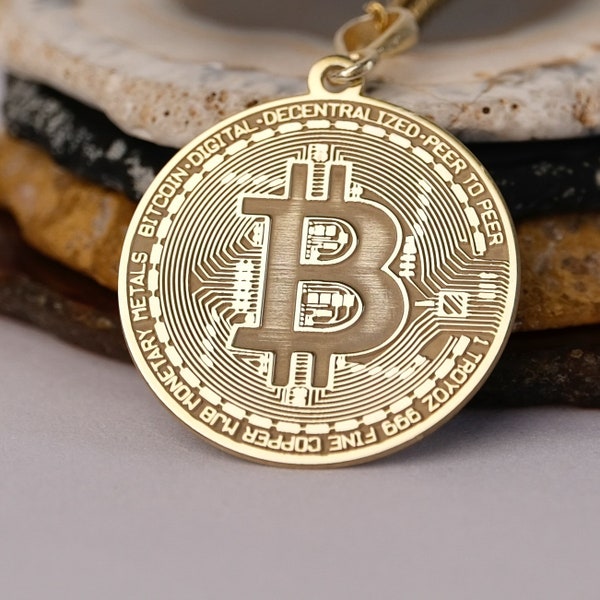 Bitcoin Necklace - Etsy