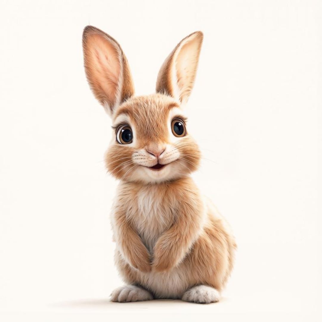 Rabbit, Baby Rabbit, Kids Animal Poster, Wall Art, Nursery Decor, Baby ...