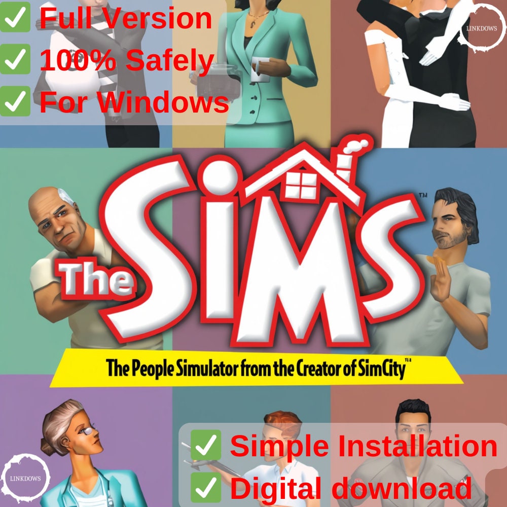 The Sims PC Game Digital Download for WINDOWS Full Version. - Etsy