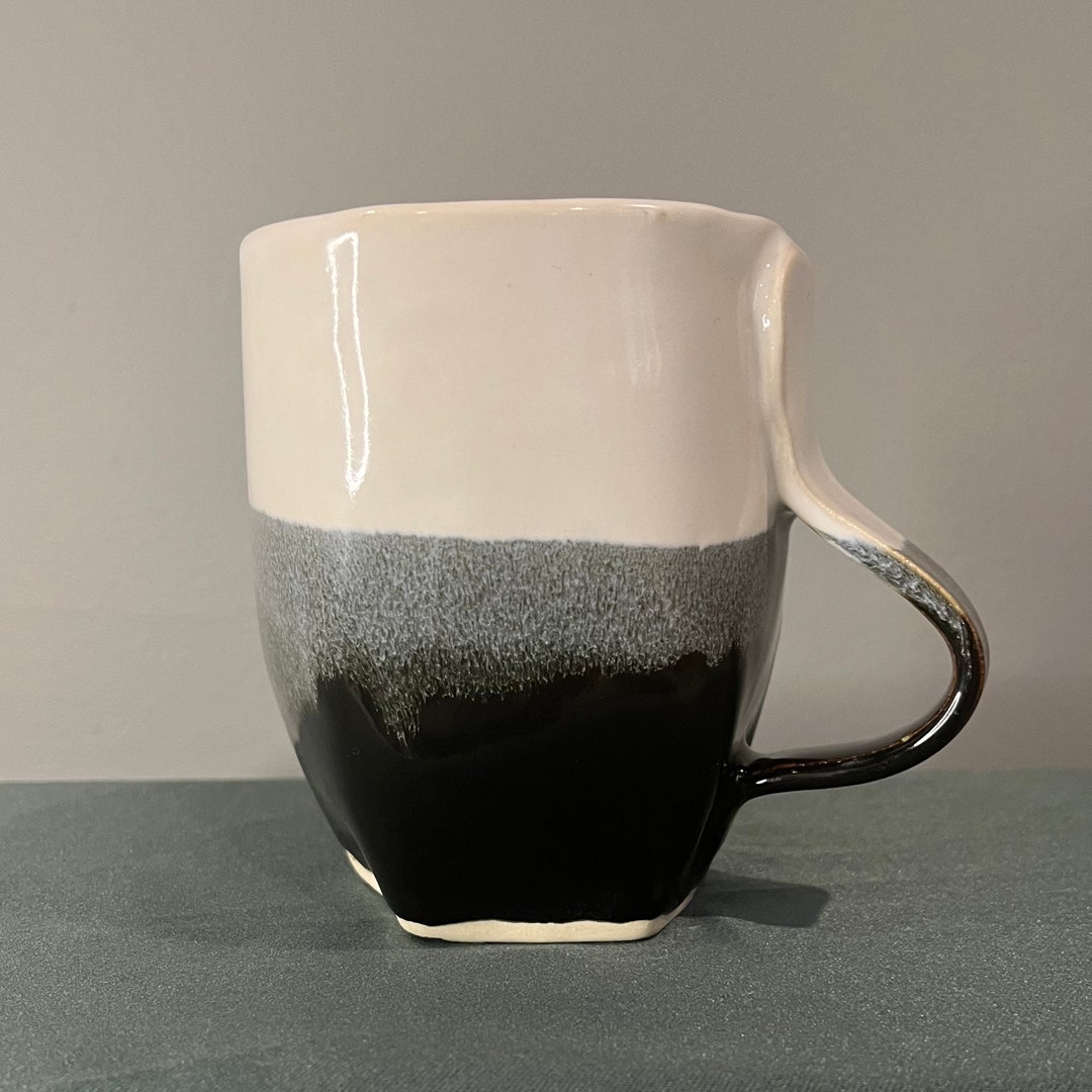 Black and White Gradient Pentagon Ceramic Mug - Etsy