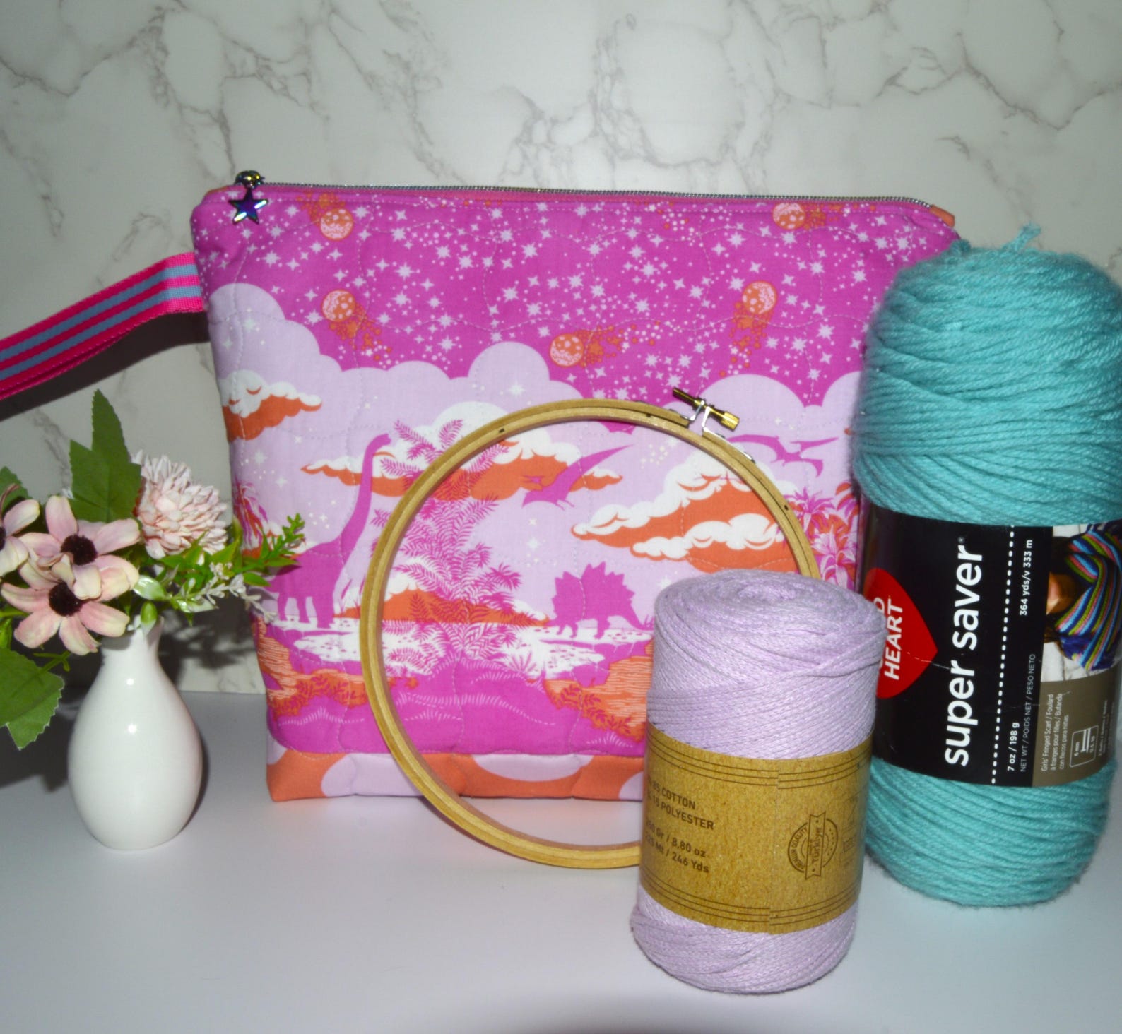 Zipper Project Bag -tula Pink OOP- Meteor Showers Fabric, Knitting ...