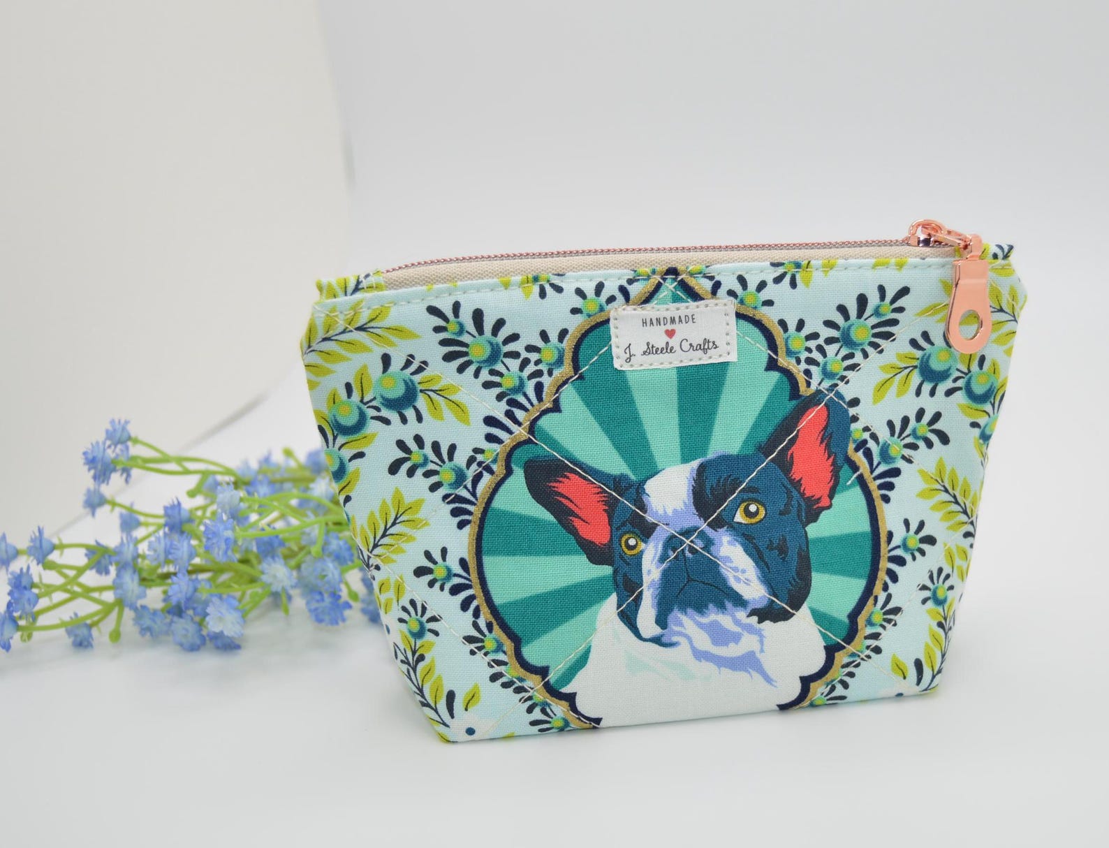 Tula Pink Coin Purse, Gift for Friend, Small Zipper Bag, Zipper Bag ...