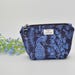 Blue Floral Fabric, Dopp Bag, Boxy Zipper Bag, Toiletries Bag, Cosmetic ...