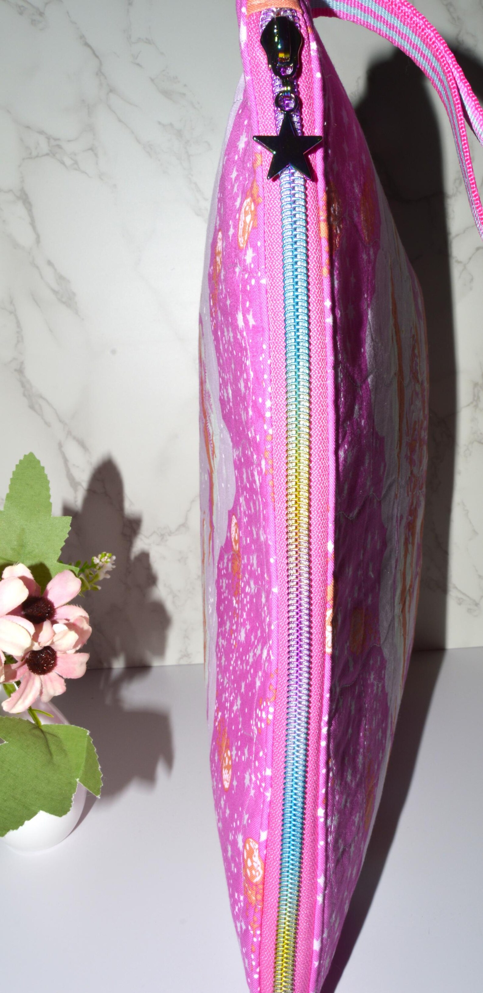 Zipper Project Bag -tula Pink OOP- Meteor Showers Fabric, Knitting ...