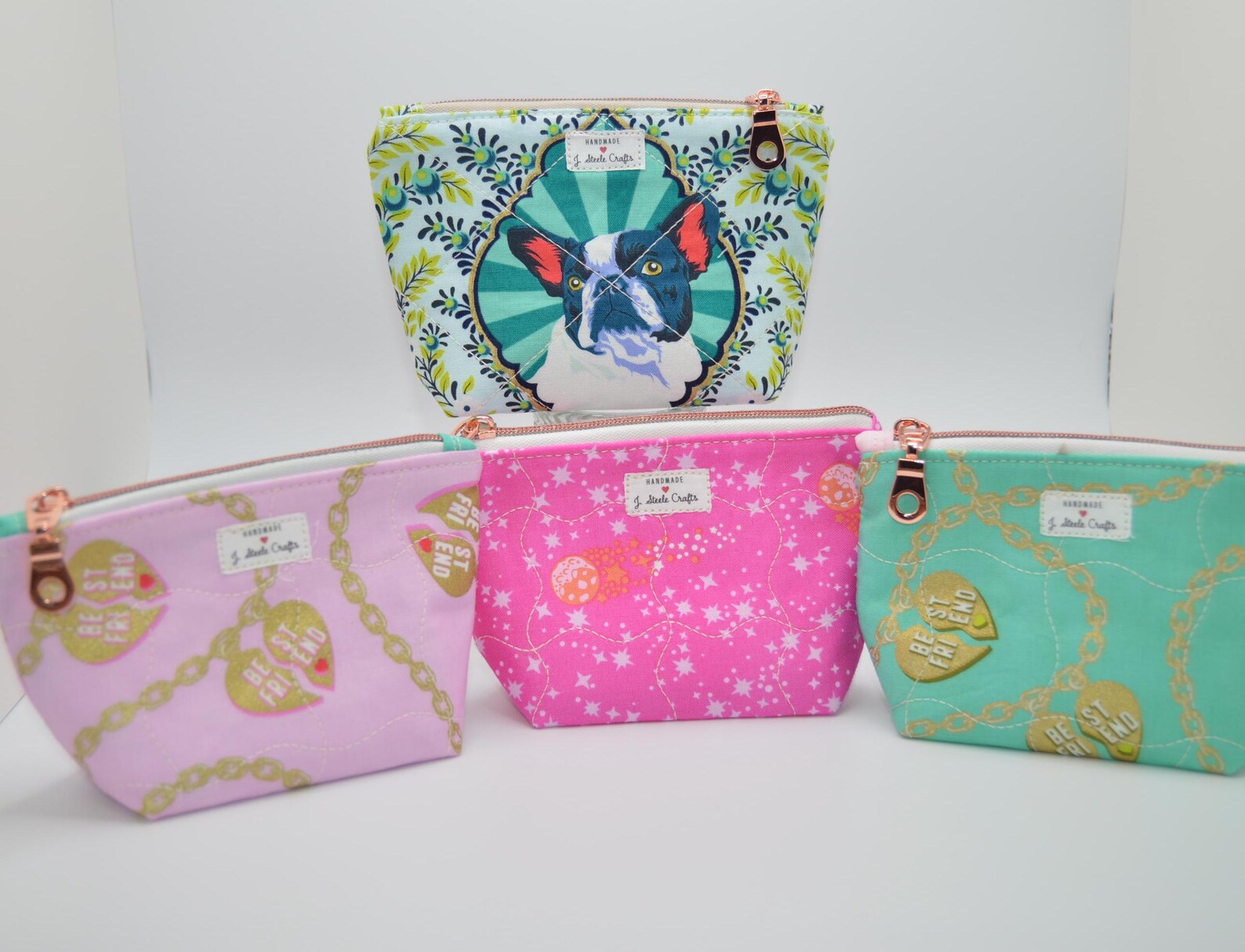 Tula Pink Coin Purse, Gift for Friend, Small Zipper Bag, Zipper Bag ...