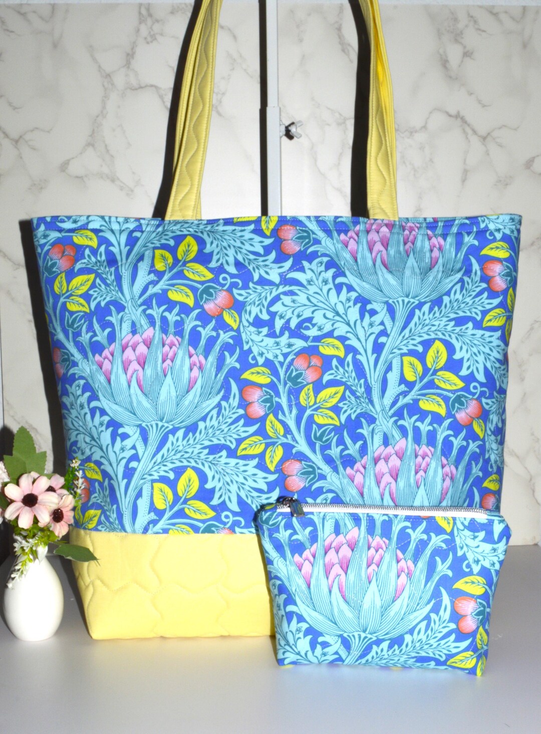 Zipper Project Tote Bag Set| Handmade Craft Organizer | Travel Bag - Etsy
