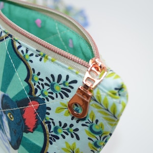 Tula Pink- Coin Purse, Gift for Friend, Small Zipper Bag, Zipper Bag ...