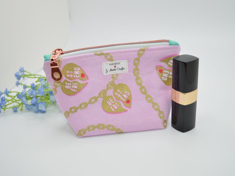 Tula Pink Coin Purse, Gift for Friend, Small Zipper Bag, Zipper Bag ...