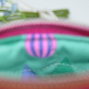 Key Chain, Tula Pink Untamed Fabric- "peony for Your Thoughts" - Coin ...