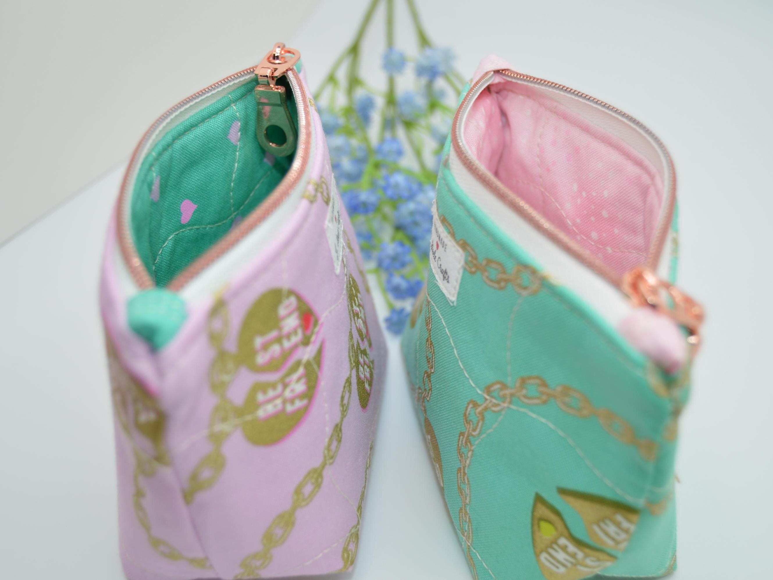 Tula Pink Coin Purse, Gift for Friend, Small Zipper Bag, Zipper Bag ...