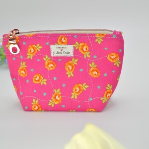 Tula Pink- Coin Purse, Gift for Friend, Small Zipper Bag, Zipper Bag ...