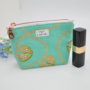 Tula Pink- Coin Purse, Gift for Friend, Small Zipper Bag, Zipper Bag ...