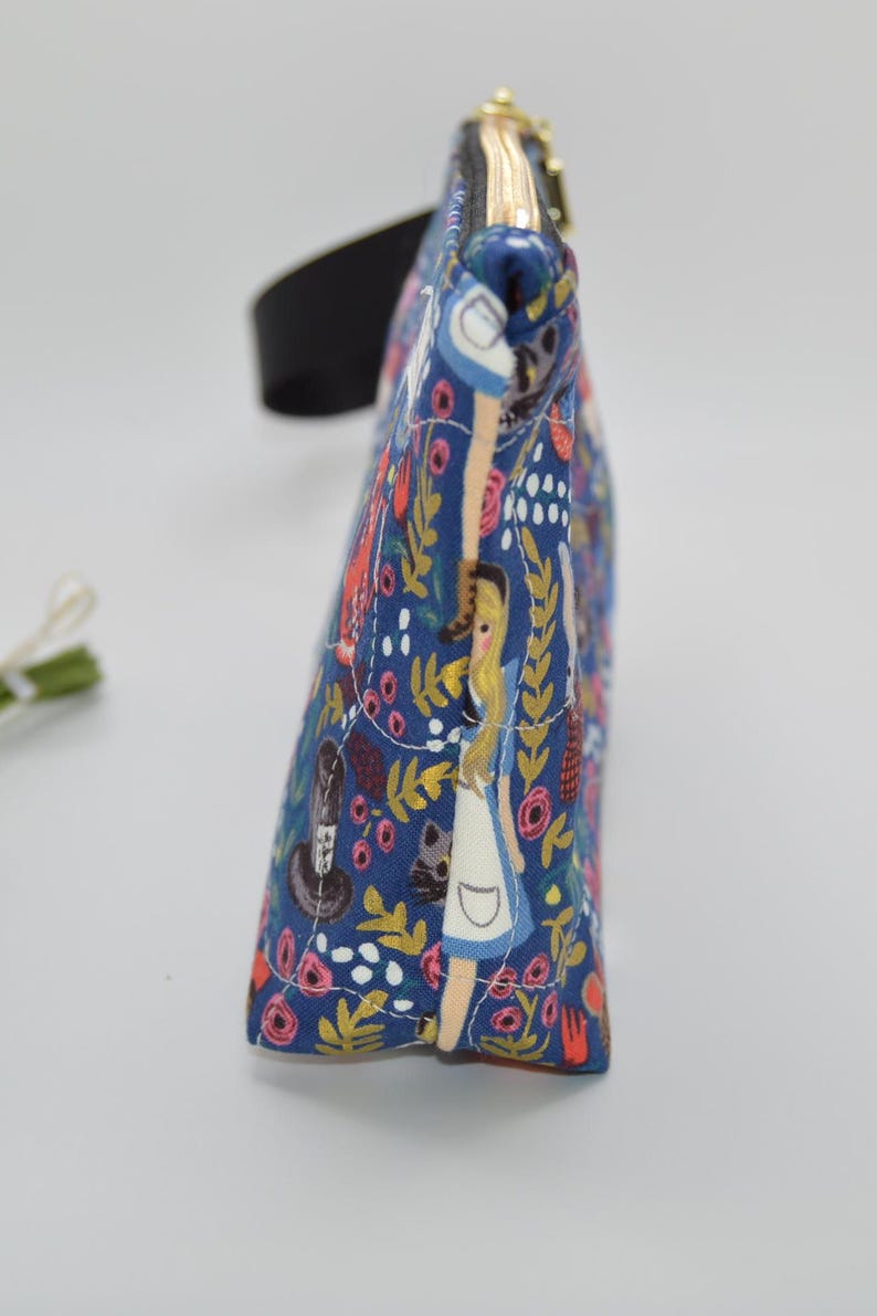 Rifle Paper Co Wristlet Zipper Clutch | Wonderland Key Chain, Zipper ...