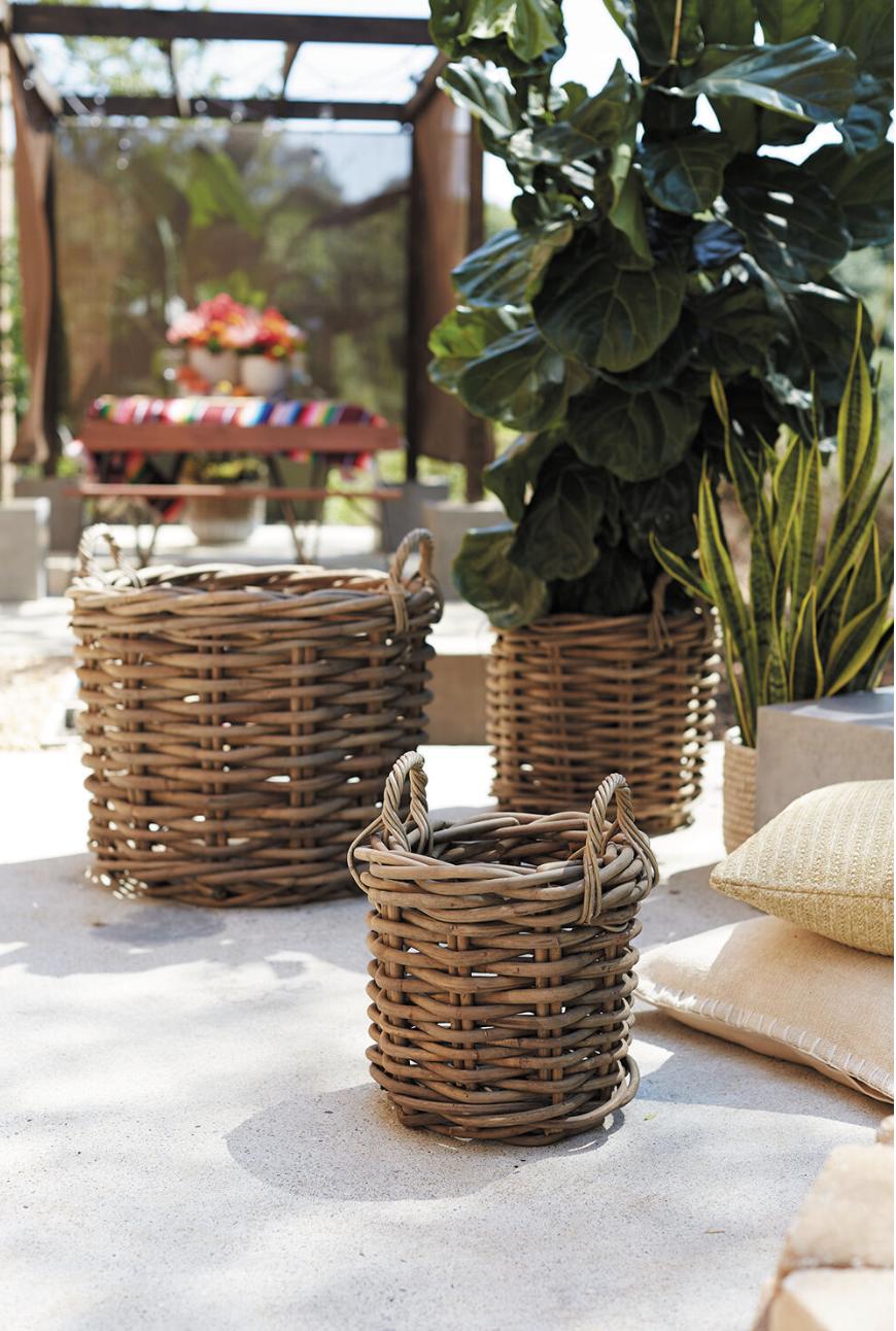 Extra Large BEAUTIFUL Thick Rattan Baskets, Rattan Baskets, Large ...