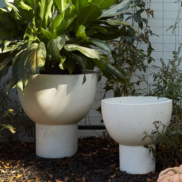White Planter - Etsy